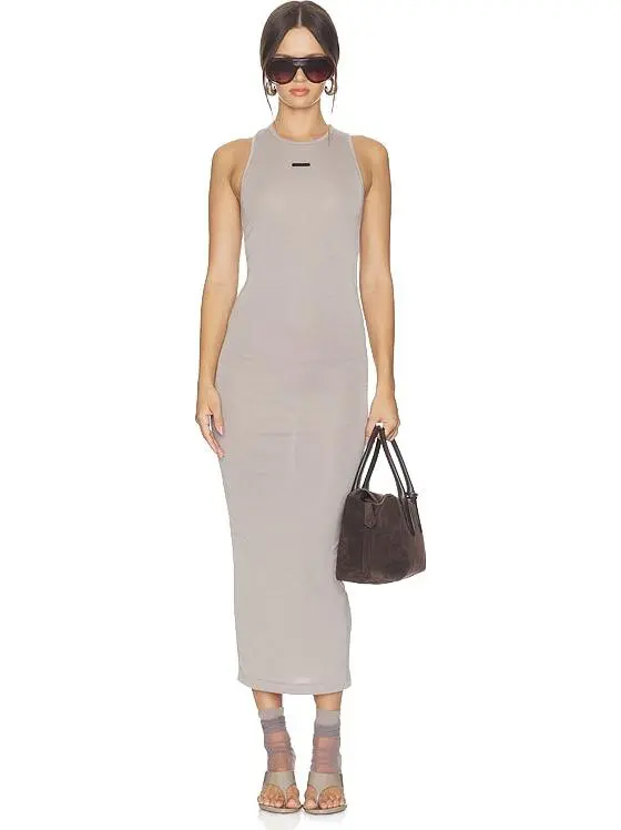 Fear Of God Soft Rib Racerback Dress - Seal