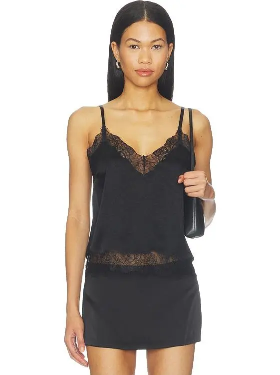 Citizens Of Humanity Lace Trimmed Cami Top - Black