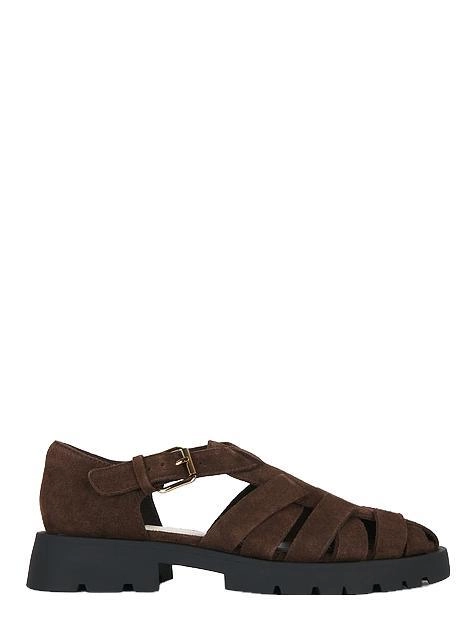 Dolce Vita Elsah Suede Fisherman Sandals - Espresso