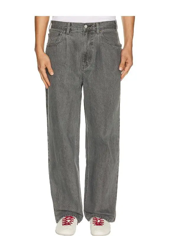 THISISNEVERTHAT Loose Fit Denim Jeans - Dusty Grey