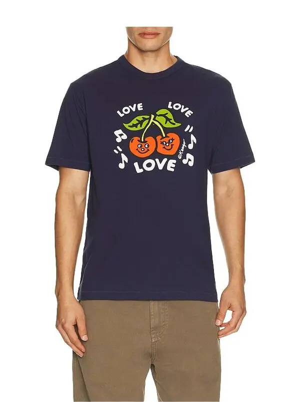 Kenzo Loves Classic T-shirt In Blue - Blue Black