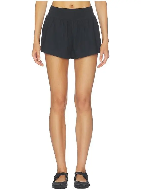 SKIMS Woven Cotton Short - Onyx