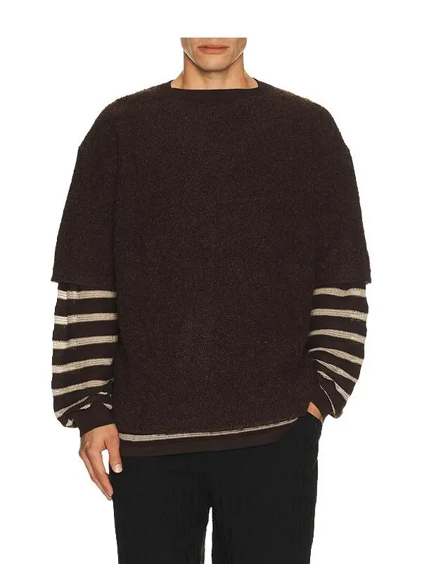 ISA BOULDER Repeat Stripe Top - Soil