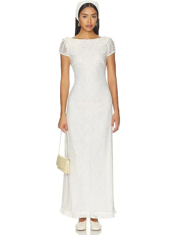 STONE COLD FOX X Mae Maxi Dress - Ivory