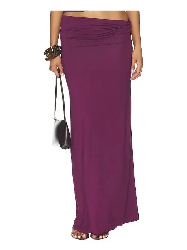 NIA Pietro Maxi Skirt - Plum