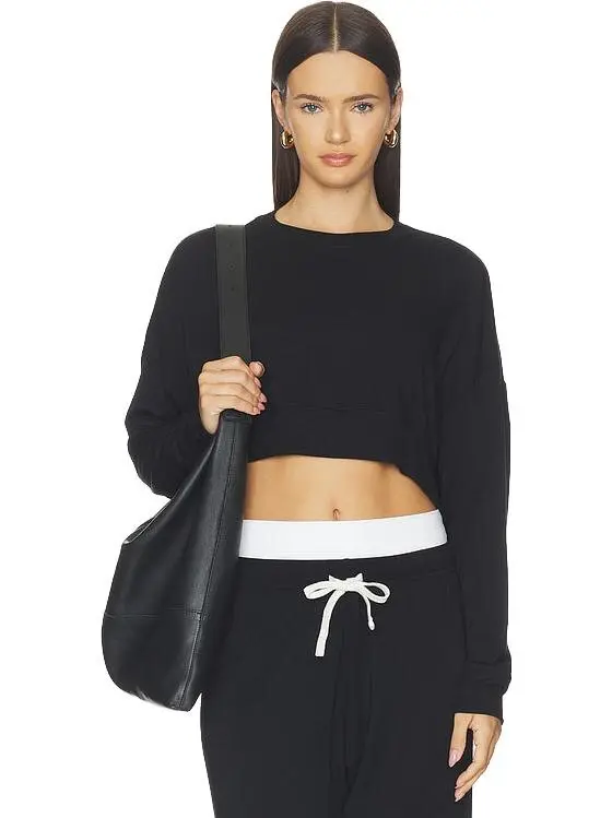Splits59 Noah Cropped Sweatshirt - Black