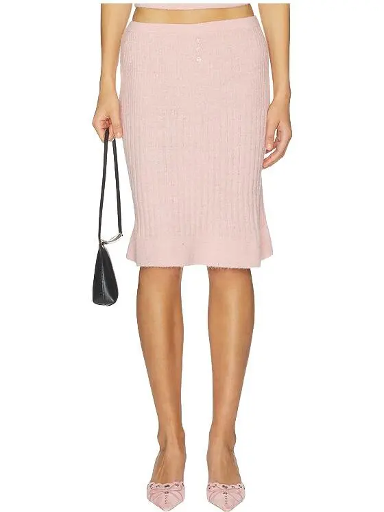 With Jéan Trinity Knit Skirt - Pink