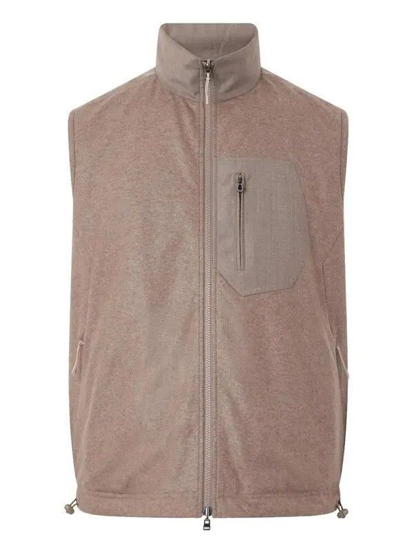 Sease Explorer Reversible Padded Gilet - Brown