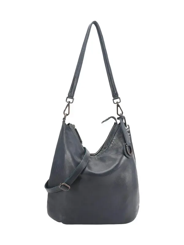 LLOYD BAKER Lilaia Washed Leather Hobo Bag - Green
