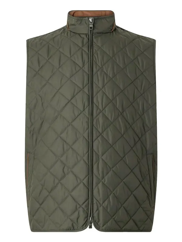 Peter Millar Essex Quilted Vest - Green