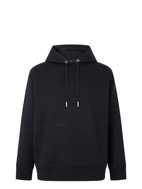 On Club Collective Logo-embroidered Organic Cotton-blend Hoodie - Black