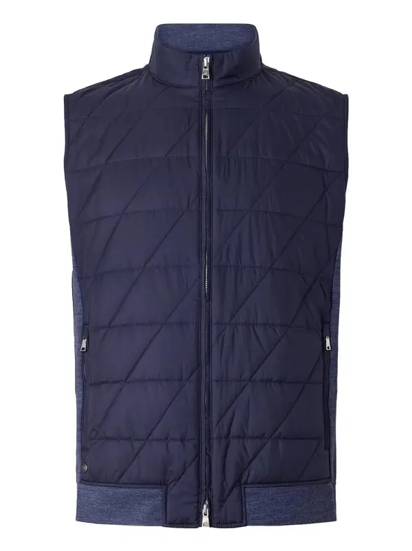 Peter Millar Walker Quilted Vest - Blue