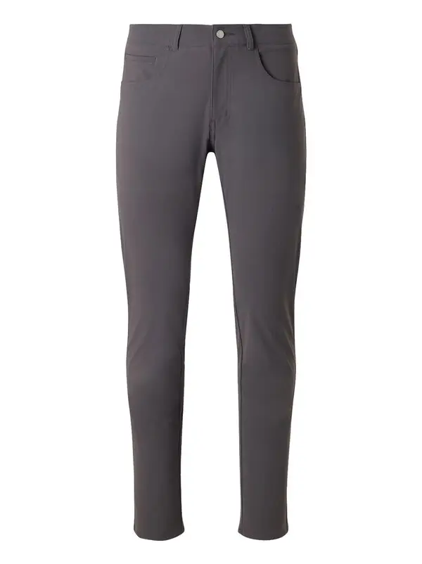 Peter Millar Bingham Slim-fit Stretch-cotton Trousers - Gray