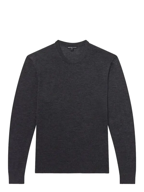 JAMES PERSE Cashmere Crewneck Sweater - Black