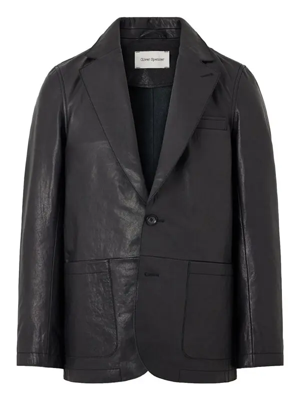 Oliver Peoples Westbury Leather Blazer - Black