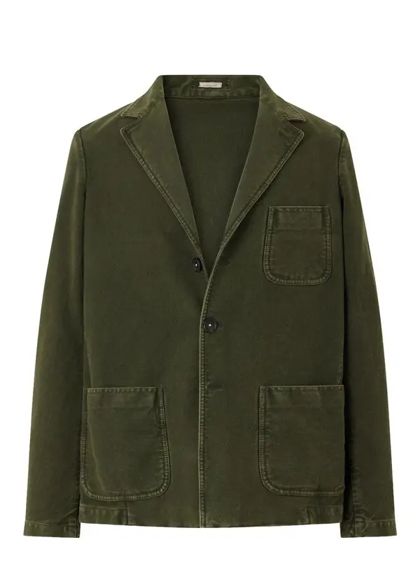 Massimo Alba Baglietto Cotton Blazer - Green