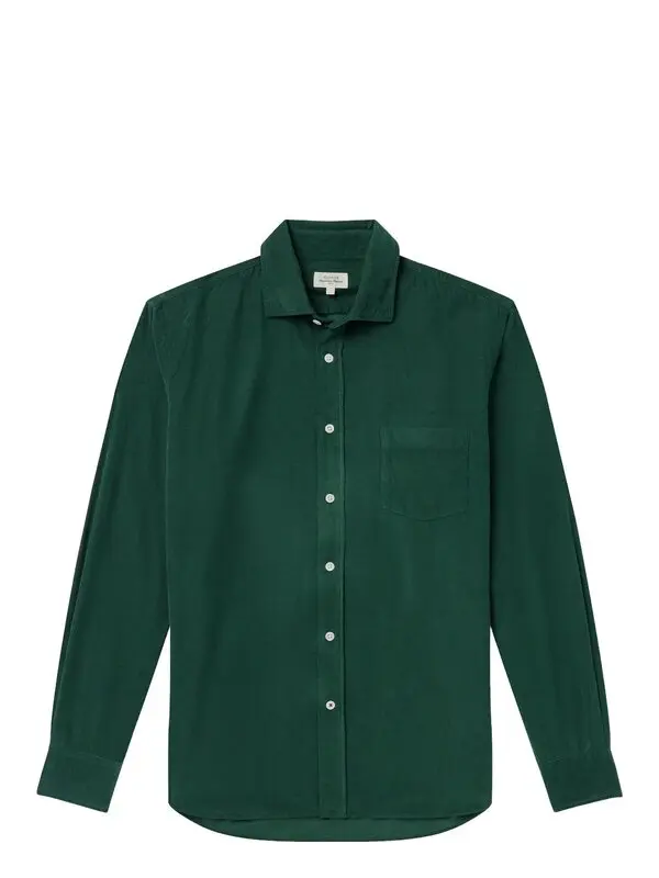 Hartford Paul Cotton-corduroy Shirt - Green