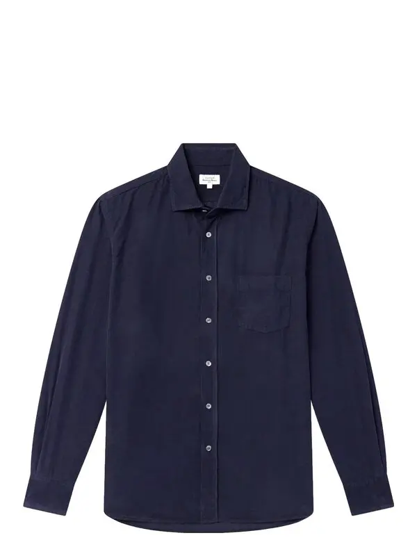 Hartford Paul Cotton-corduroy Shirt - Blue