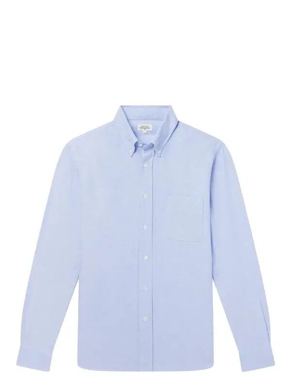 Hartford Pitt Cotton-oxford Shirt - Blue