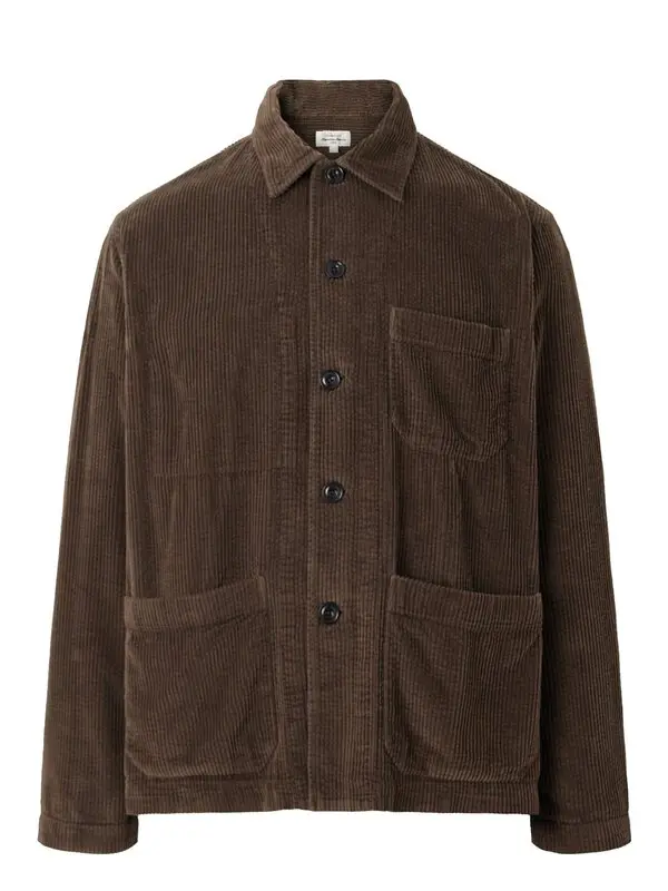Hartford Perry Cotton-corduroy Jacket - Brown
