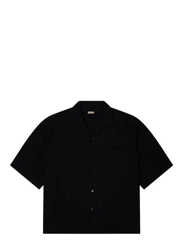 Kapital Big Lyocell And Linen-blend Shirt - Black