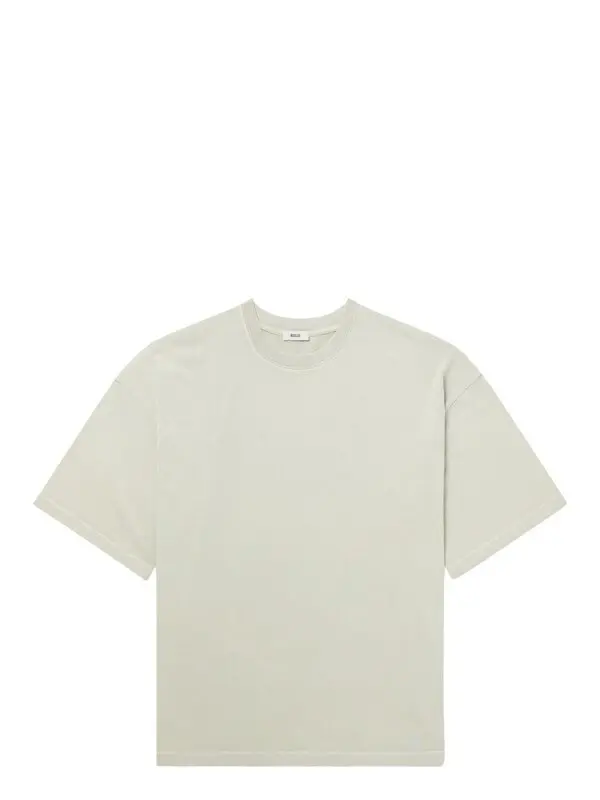 AGOLDE Portman Oversized Cotton-jersey T-shirt - Neutrals