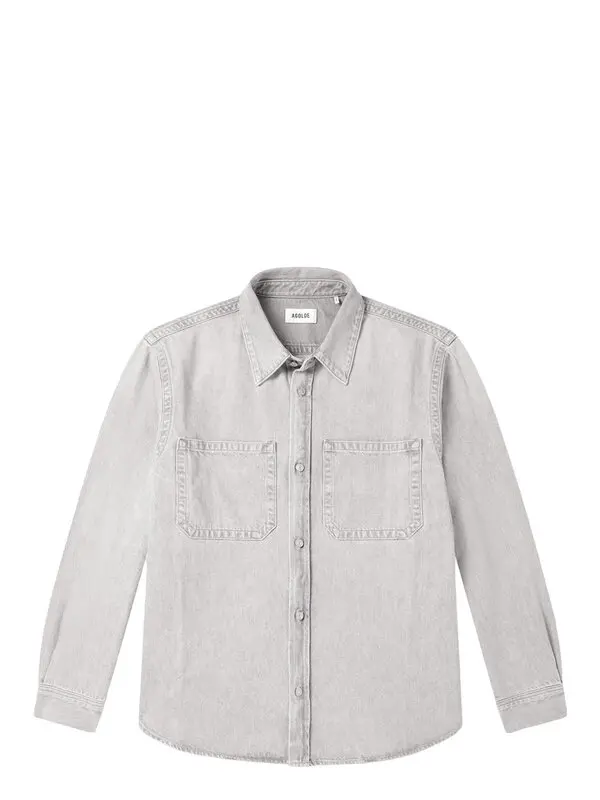 AGOLDE Craven Denim Shirt - Gray
