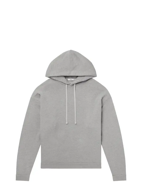 AGOLDE Salford Cotton-blend Jersey Hoodie - Gray