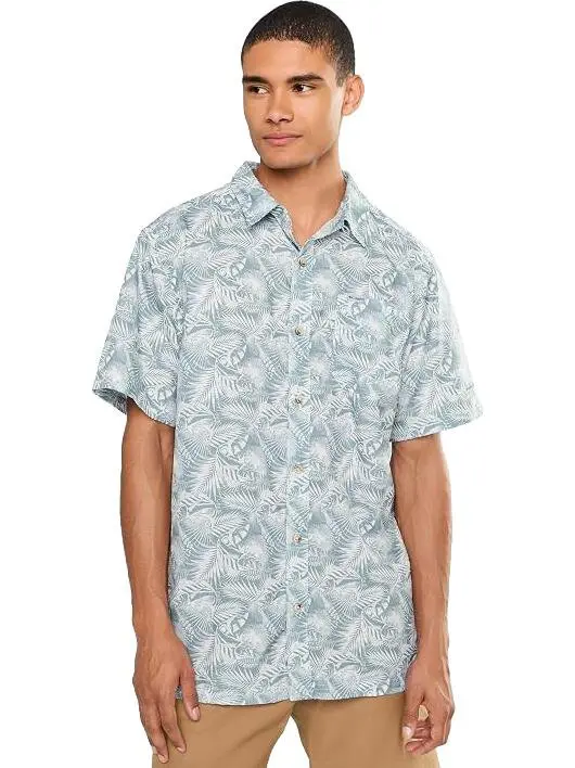 Columbia Pfg Super Slack Tide Camp Shirt Clothing Dockside Roosters - Blue