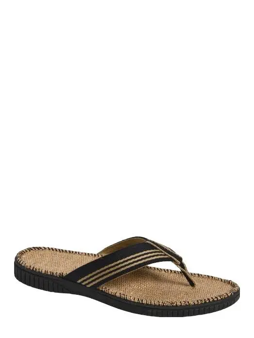 SOLSTITCH Delano Flip Flop - Black