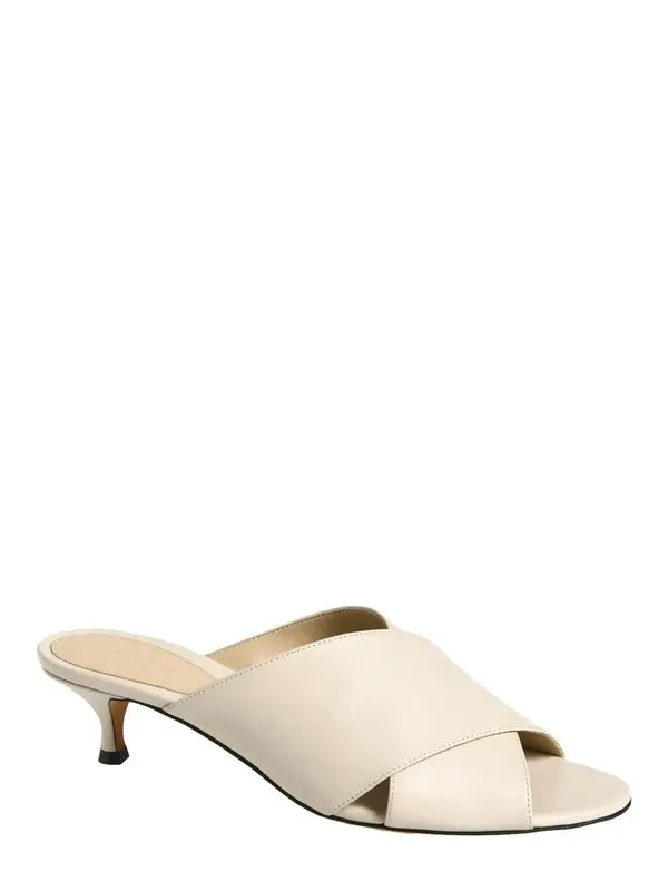 Le Monde Beryl Luca Kitten Heel Slide Sandal - Ivory