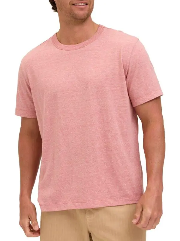 THREADS 4 THOUGHT Johnny Flecked T-shirt - Prawn