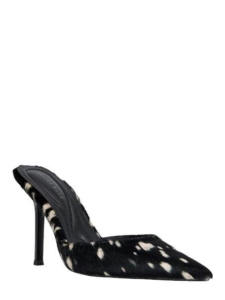 AZALEA WANG Cambie Calf Hair Mule - Black Multi