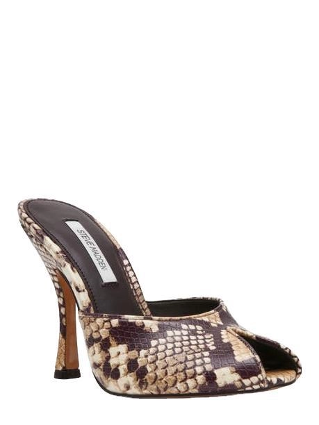 Steve Madden Jules Peep-toe Stiletto Sandals - Snake
