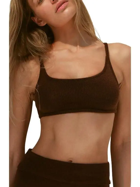 STONE FOX SWIM Hali Bikini Top - Earth