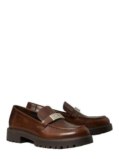 Tory Burch Lee-lee Lug Loafer - Coffee/silver