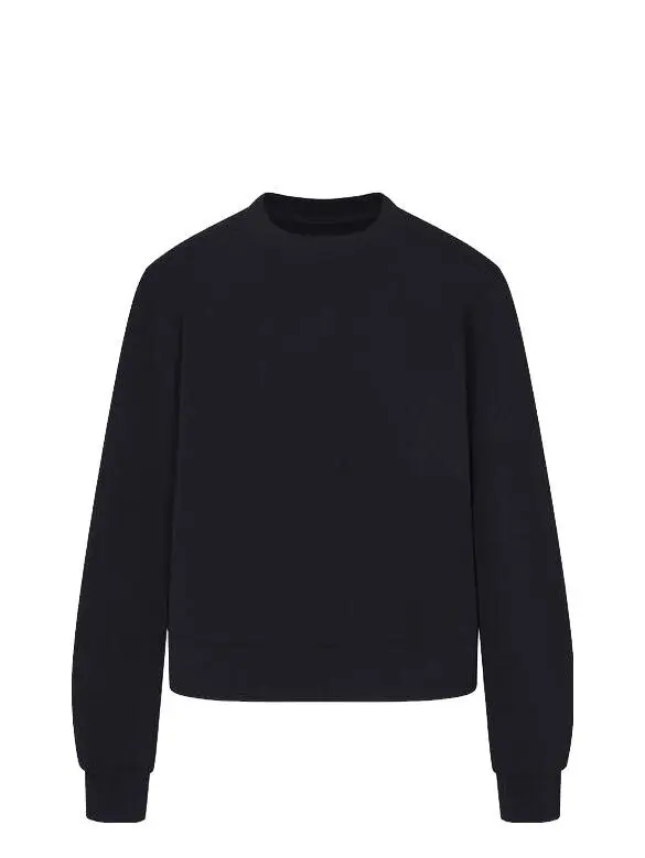 WILLIAMS ATHLETIC CLUB Lily Lightweight Crewneck Sweatshirt - Black