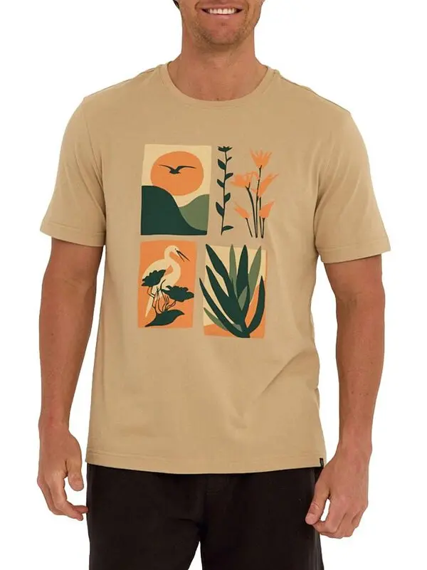 THREADS 4 THOUGHT Nature Moments Cotton Blend Graphic T-shirt - Sandstone