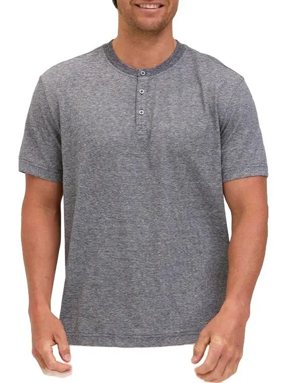 THREADS 4 THOUGHT Carlos Short Sleeve Henley - Stargazer