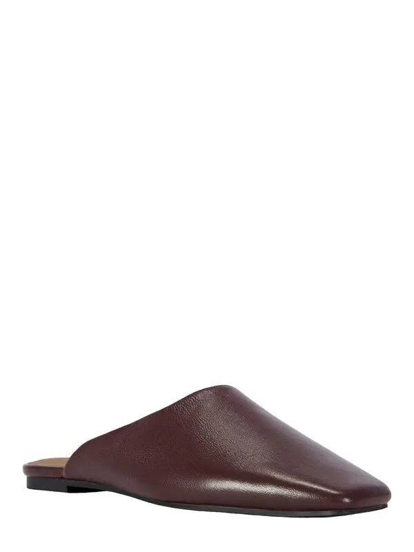AZALEA WANG Raphael Flat Mule - Chocolate