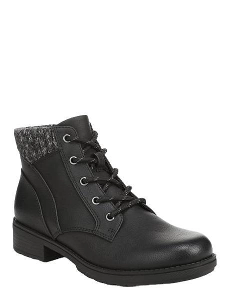 Dr. Scholl'S Daphne Bootie With Knit Collar - Black