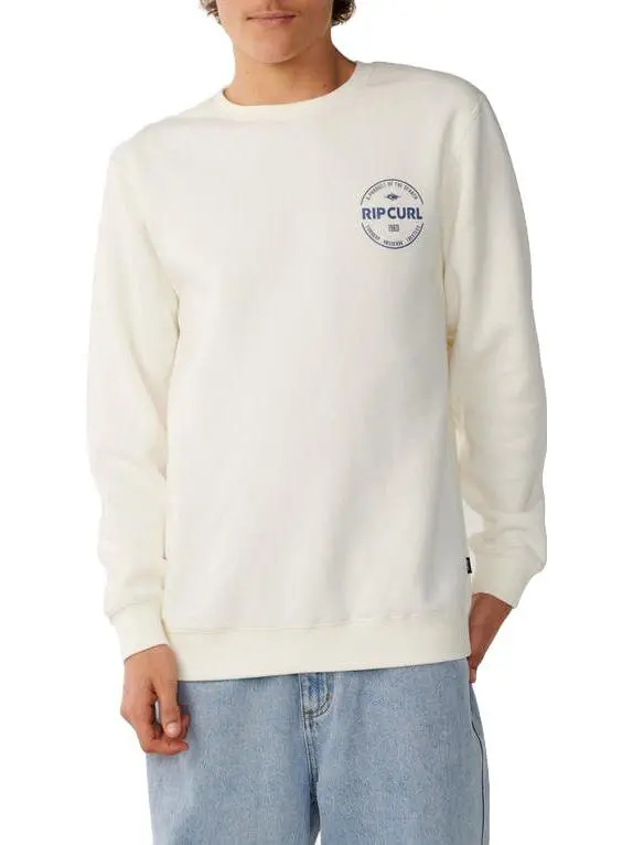 Rip Curl Staple Crewneck Sweatshirt - Bone
