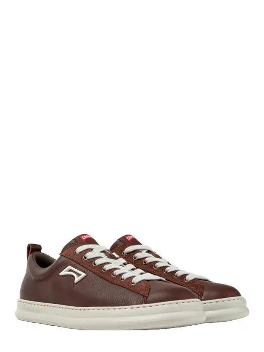 Camper Runner Four Leather Low Top Sneakers - Medium Brown