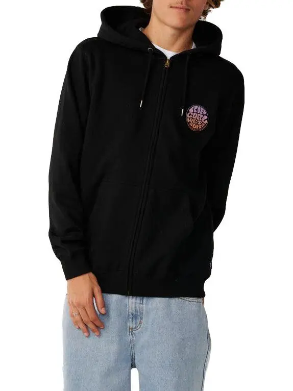 Rip Curl Wettie Passage Icon Zip Hoodie - Black