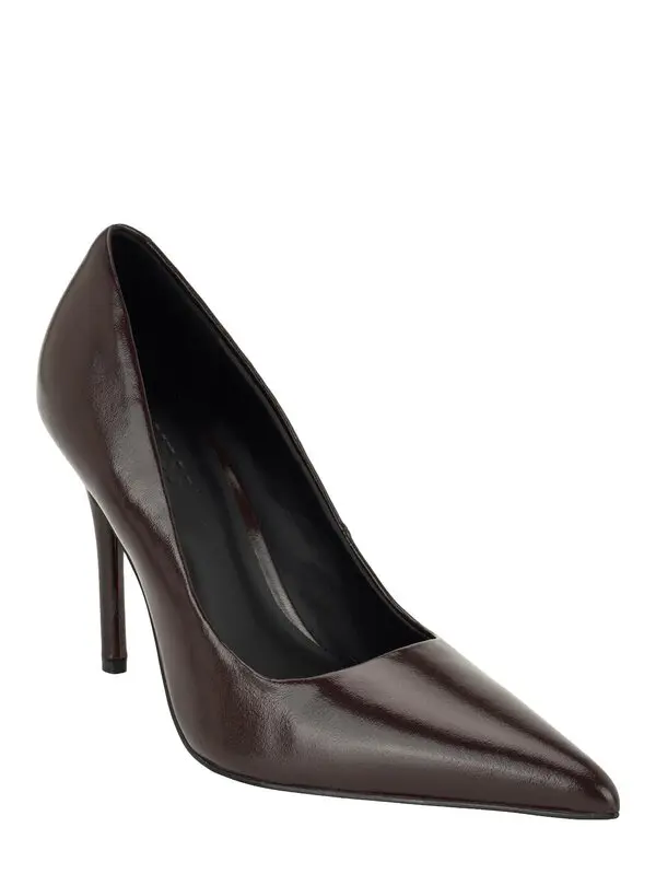 Guess Naprini Pointed Toe Stiletto Pump - Dark Red