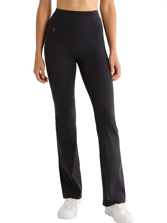 On Studio High Waist Flared Performance Pants - Black