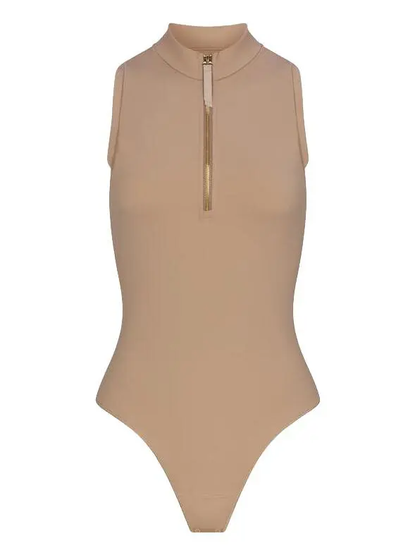 WILLIAMS ATHLETIC CLUB Sleeveless Golf Bodysuit - Sand
