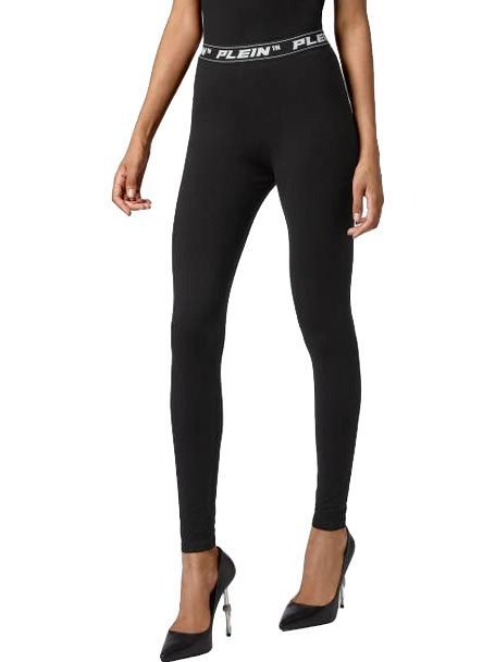 Philipp Plein Sport Leggings With Logo Waistband - Black
