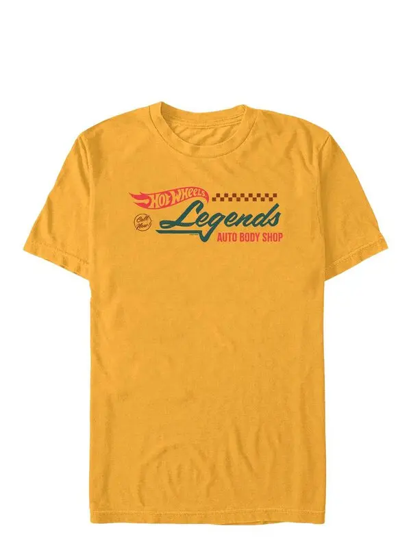 HOT WHEELS Legends Auto Body Shop T Shirt - Gold