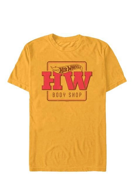 HOT WHEELS Hw Body Shop Frame Short Sleeve Graphic T-shirt - Gold